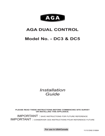 AGA DC3 & DC5 Installation guide | Manualzz