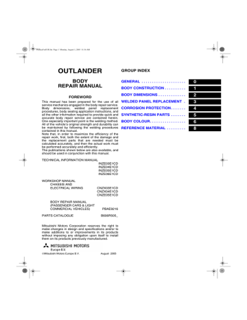 Outlander Body Repair Manual | Manualzz