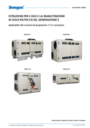 Swegon GOLD RX - User manual, Operation And Maintenance Instructions ...