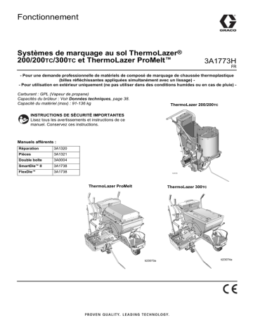Graco 3A1773H, ThermoLazer 200/200TC/300TC and ThermoLazer ProMelt ...
