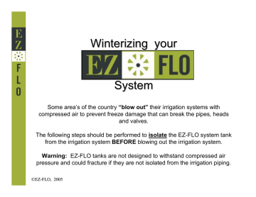 EZ-FLO Fertigation System User Manual | Manualzz