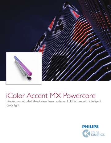 Philips iColor Accent MX Powercore Product Guide | Manualzz