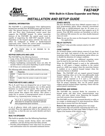 First Alert FA574KP Installation Guide | Manualzz