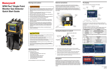 Honeywell SPM Flex Quick start manual | Manualzz