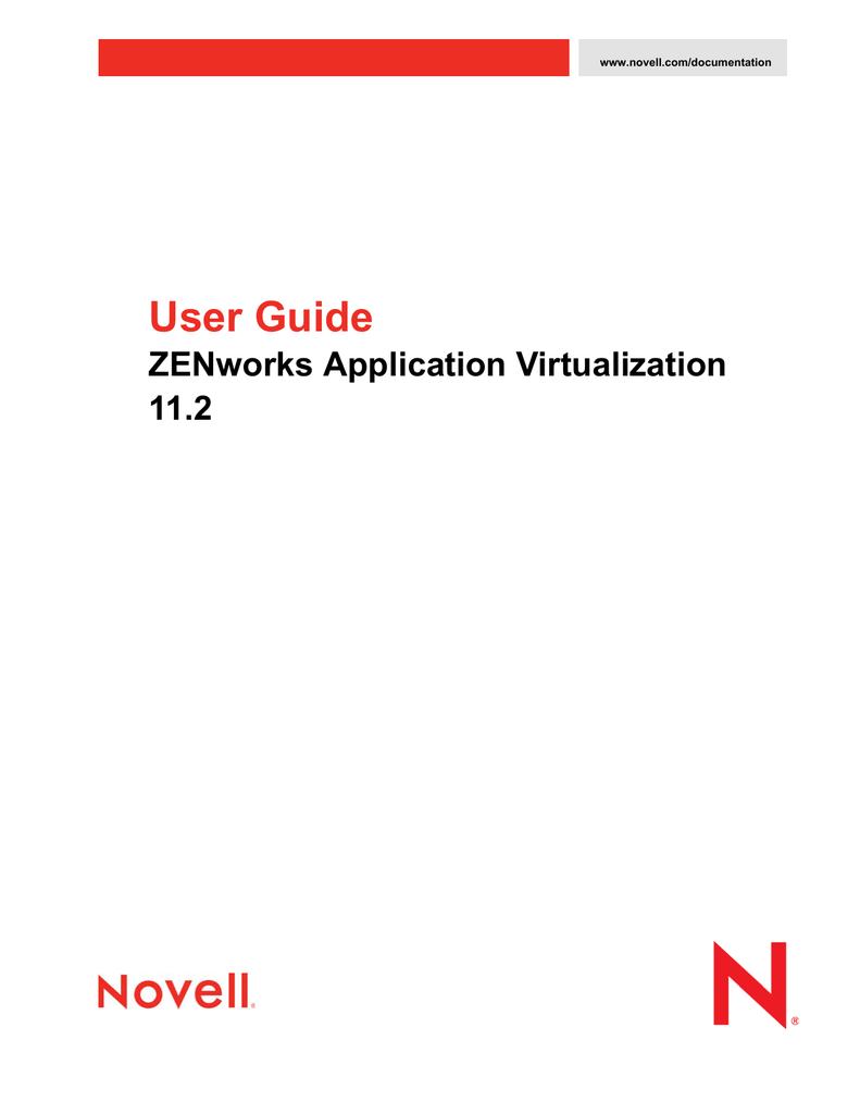 Novell ZENworks Application Virtualization 11.0 User guide | Manualzz