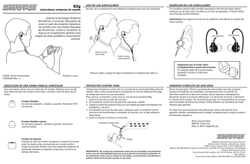 Manual de usuario Auriculares E2g | Manualzz