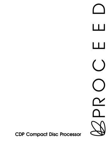 Proceed CDP User Manual | Manualzz