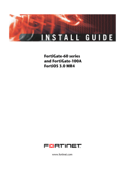 Fortinet FortiGate FortiGate-60B - Installation manual, Quick start ...