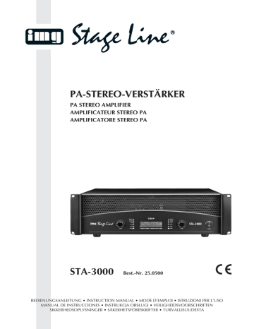 IMG Stage Line STA-3000 Instruction manual | Manualzz