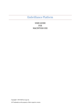Embrilliance Essentials - User Guide
