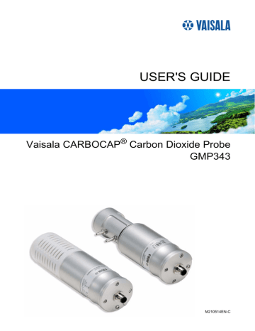 Vaisala GMP343 Carbon Dioxide Sensor Manual | Manualzz