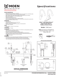 Moen 7594ESRS - Specification, Manual, Instructions