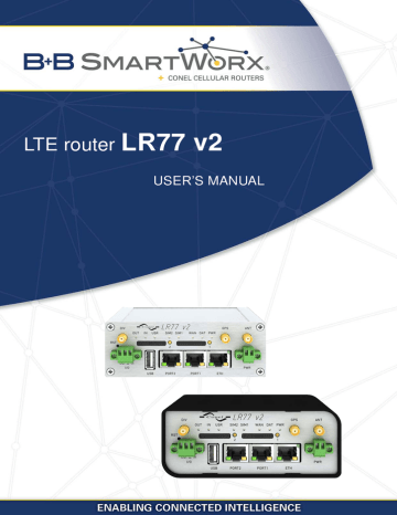 LTE router LR77 v2 User's manual | Manualzz
