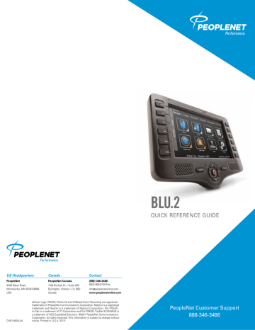 PeopleNet BLU 2 Quick Reference Guide | Manualzz