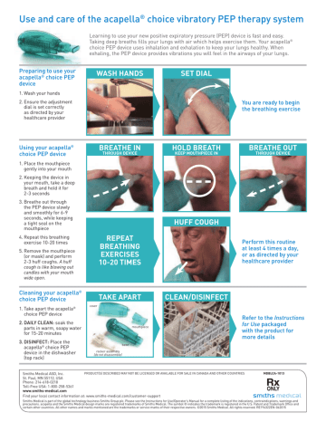 acapella® choice vibratory PEP therapy system User Manual | Manualzz