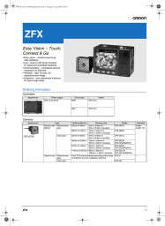 Omron ZFX-C20-CD - Data Sheet