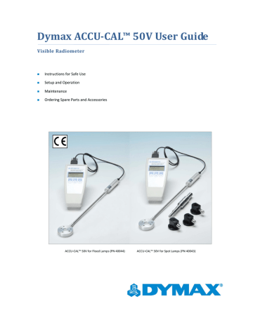 dymax Accu-Cal 50 User manual | Manualzz