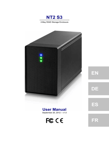 NT2 S3 User Manual - RAID storage enclosure | Manualzz