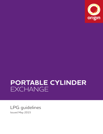 LPG cylinder Guidelines - Origin | Manualzz