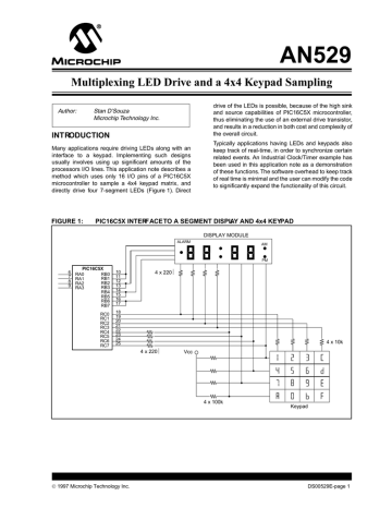 Microchip Multiplexing LED Drive Application Note | Manualzz