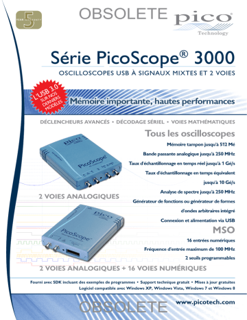 PICO PicoScope 3205A Fiche technique | Manualzz
