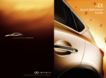 INFINITI EX 35 Quick Reference Guide | Manualzz