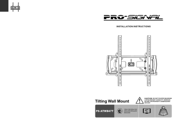 PRO SIGNAL PS-ATWB47T Tilting Anti-Theft TV Wall Mount - 26" to 47 ...
