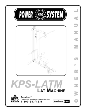 Keys Fitness KPS-LATM Owner's Manual | Manualzz