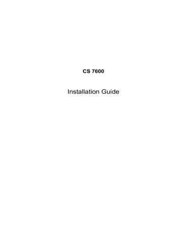 CS 7600 Dental Imaging Scanner Installation Guide | Manualzz