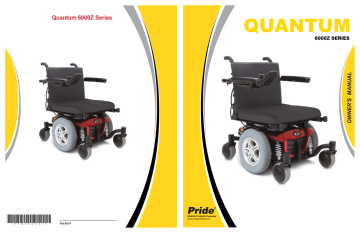 Pride Quantum 6000Z Series Owner's Manual | Manualzz