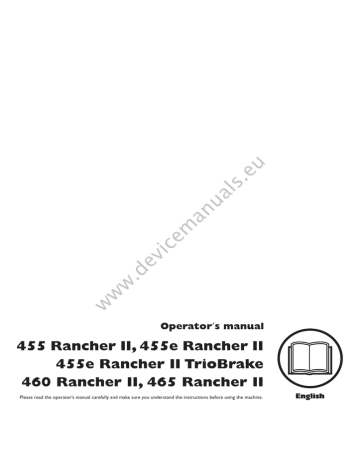 Husqvarna Rancher II 455, 455e, 455e TrioBrake, 460, 465 Operator's ...