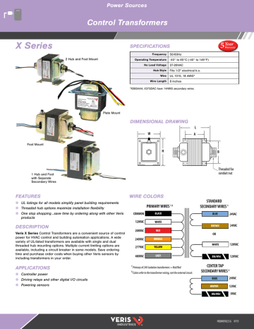 X Series Transformer Datasheet | Manualzz