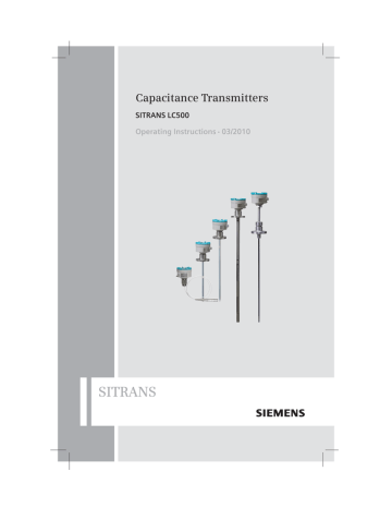 Siemens SITRANS LC500 Operating Instructions | Manualzz