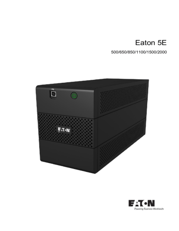 Eaton 5E UPS User s Guide | Manualzz