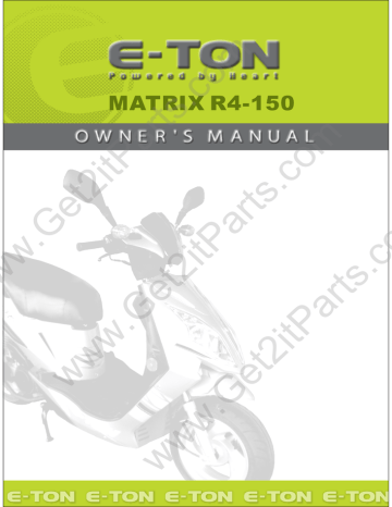 E-TON MATRIX R4-150 Owner's Manual | Manualzz