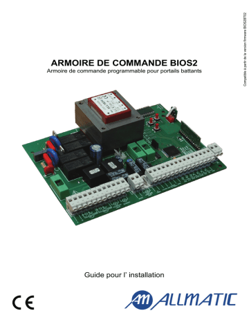 Guide d’installation Armoire de commande BIOS2 BIOS2 | Manualzz