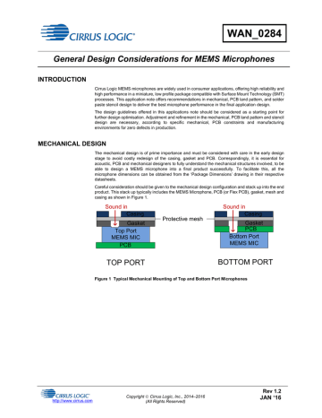 MEMS Microphones Application Note | Manualzz