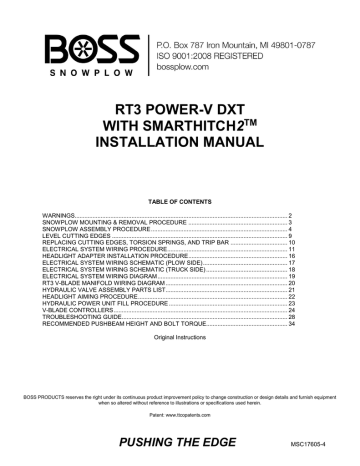 BOSS RT3 POWER-V DXT Installation Manual | Manualzz