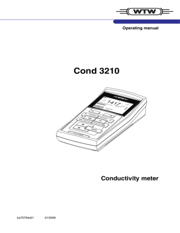 WTW Cond 3210 Operating manual | Manualzz
