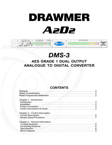 Analog to Digital Converter DMS-3 A2D2 User manual | Manualzz