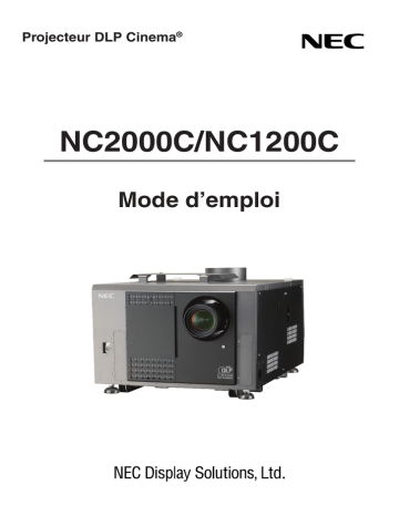 NEC NC1200C Manuel du propriétaire | Manualzz