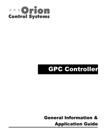 GPC Controller Application Guide | Manualzz