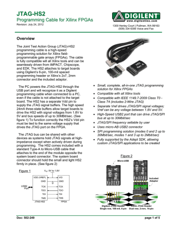 Digilent JTAG-HS2 Reference Manual | Manualzz