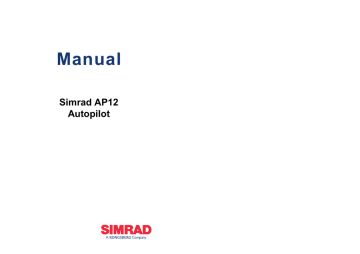 Simrad AP12 Autopilot Manual | Manualzz