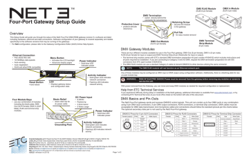 DMX Gateway Net3 Four-Port Setup Guide | Manualzz