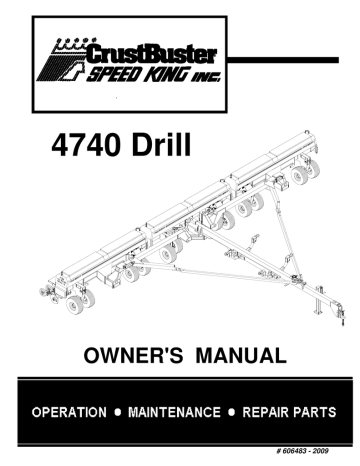 CrustBuster 4740 Drill Owner's Manual - 2009 | Manualzz