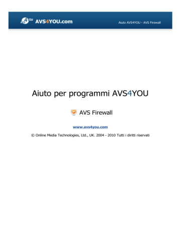 Aiuto Firewall AVS Firewall | Manualzz