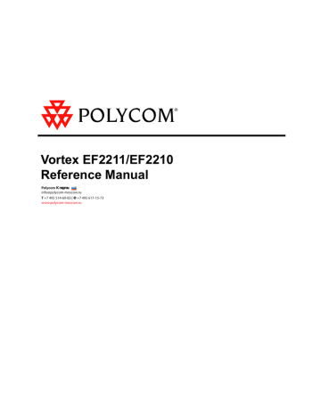 Polycom Vortex EF2211 Reference Manual | Manualzz
