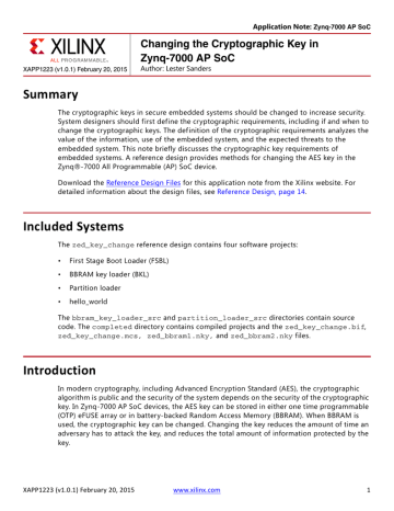 Xilinx Zynq-7000 AP SoC Application Note | Manualzz