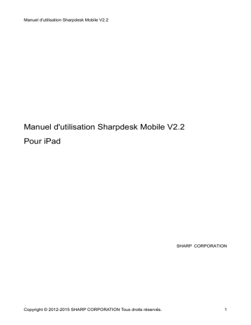 Manuel d’utilisation de l’application Sharpdesk Mobile | Manualzz